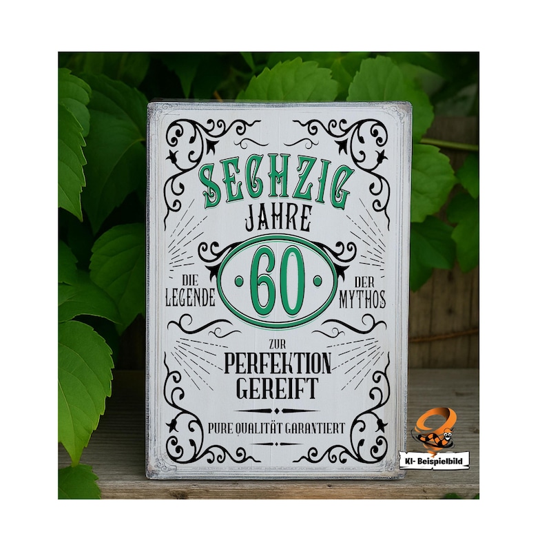 60. geburtstag schild - Etsy.de