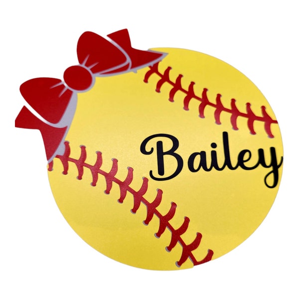Softball Wall Decal - Etsy