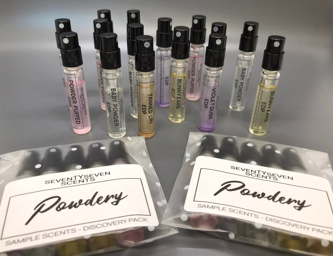 Powdery Perfumes 2ml Perfume Sample Pack With 5 X 2ml - Etsy