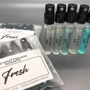 Fresh Perfumes - 2ml Perfume Sample Pack - Discovery Pack With 5 X 2ml ...