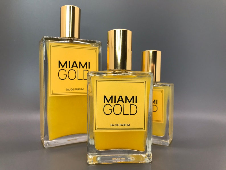 Miami Gold Eau De Parfum Perfume for Her Luxury Handmade | Etsy