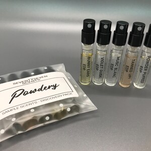 Powdery Perfumes - 2ml Perfume Sample Pack With 5 X 2ml Samples Hand ...