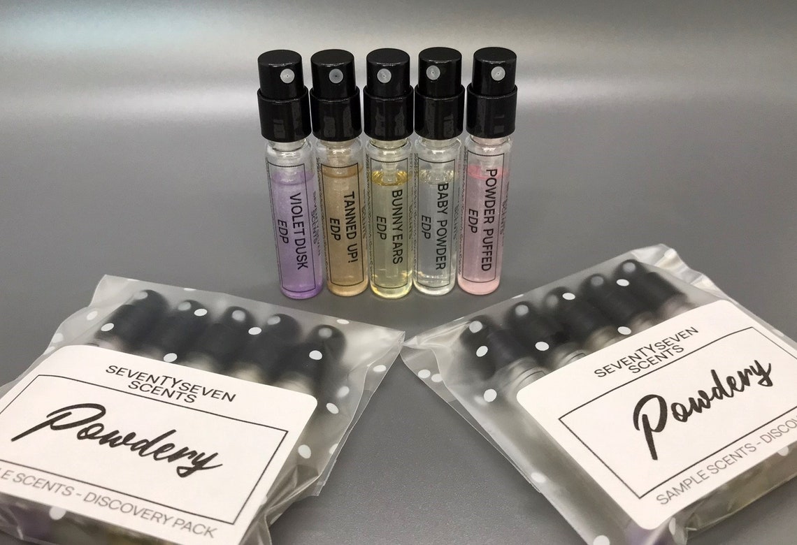 Powdery Perfumes 2ml Perfume Sample Pack With 5 X 2ml - Etsy