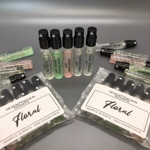 Floral Perfumes - 2ml Perfume Sample Pack With 5 X 2ml Samples Hand ...