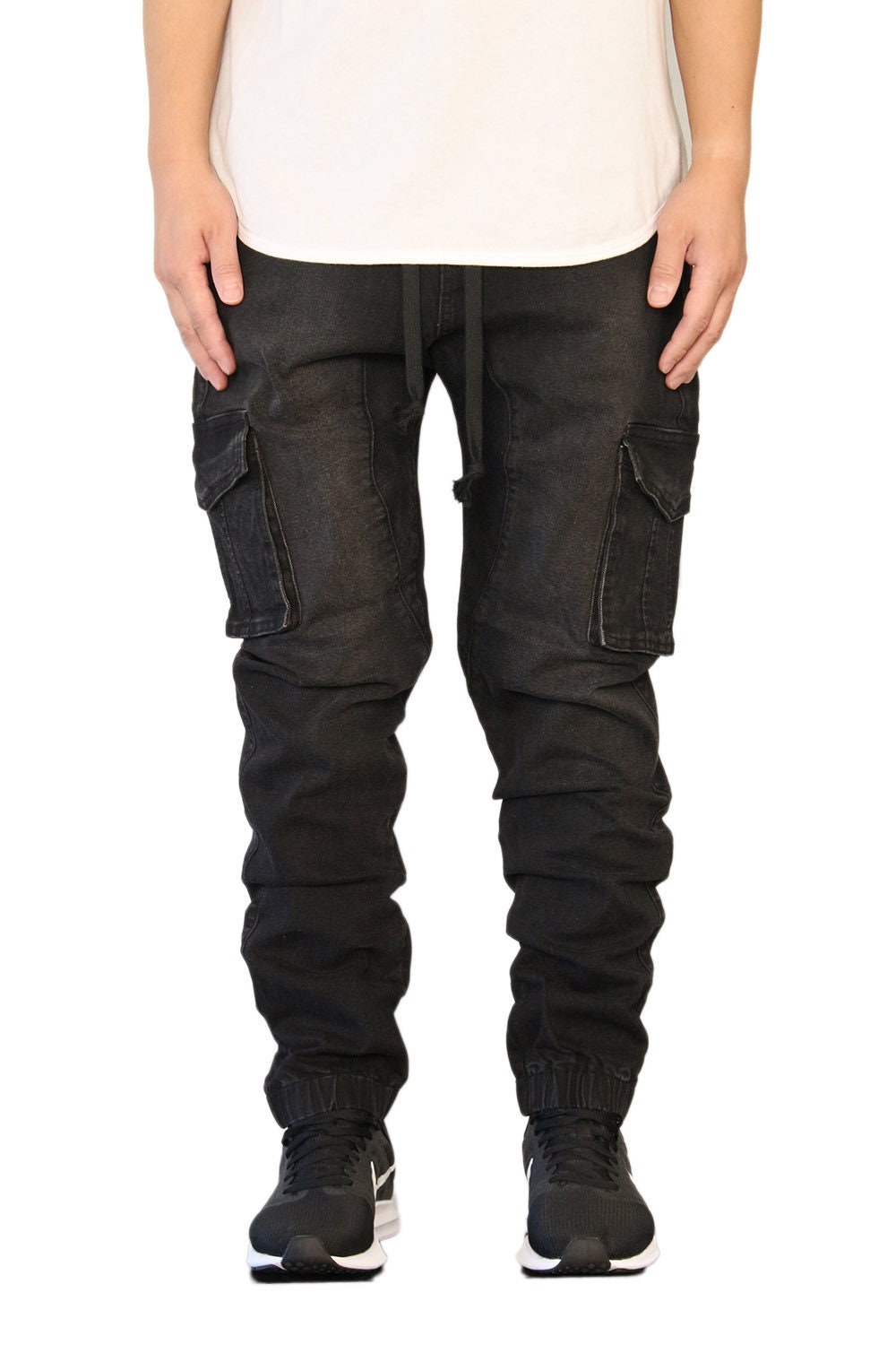 Men's Stretch Drop Crotch Denim Cargo Joggers (S to 3XL) - Etsy