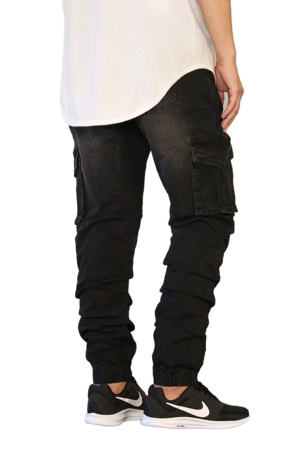 Men's Stretch Drop Crotch Denim Cargo Joggers (S to 3XL) - Etsy