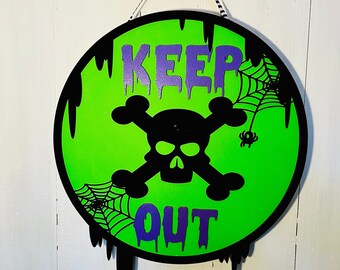 Halloween Keep Out - Etsy