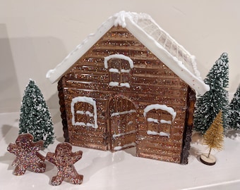 Gingerbread Resin House - Etsy