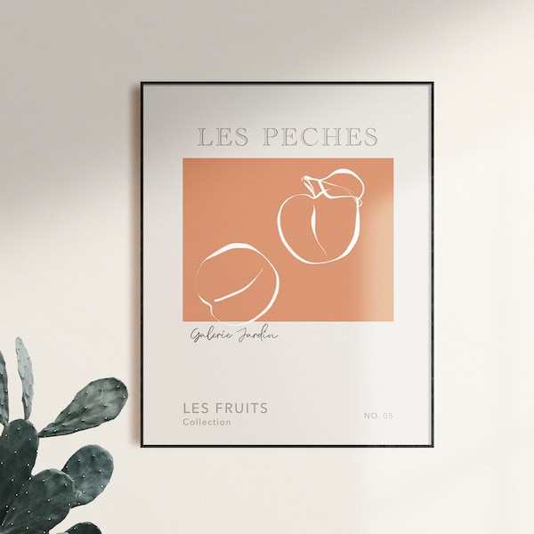 Peach Poster - Etsy UK