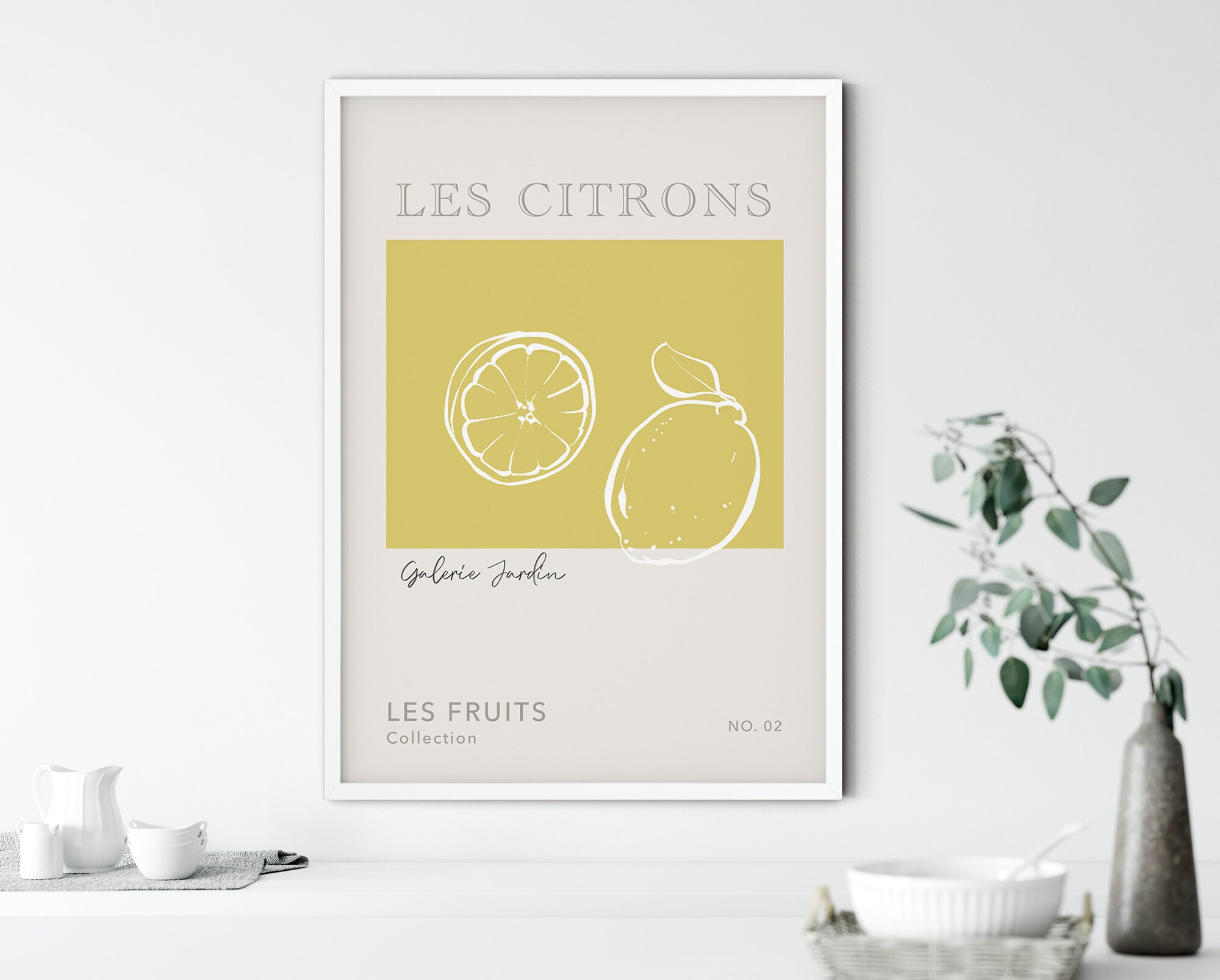 Lemon Print, Les Citrons, Art Print, A4, A3, A2, A1, Citrons Poster ...