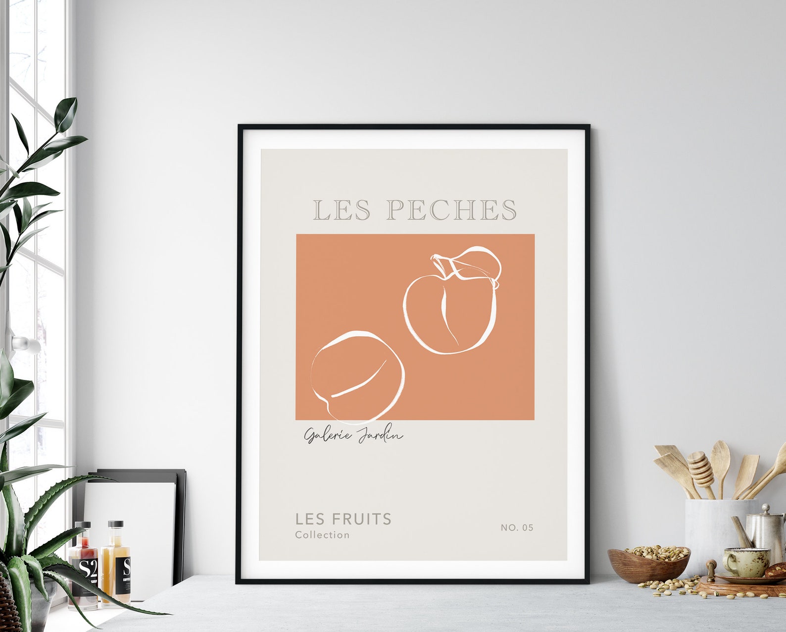 Les Peches Peaches Print French Poster Peaches Poster Wall | Etsy