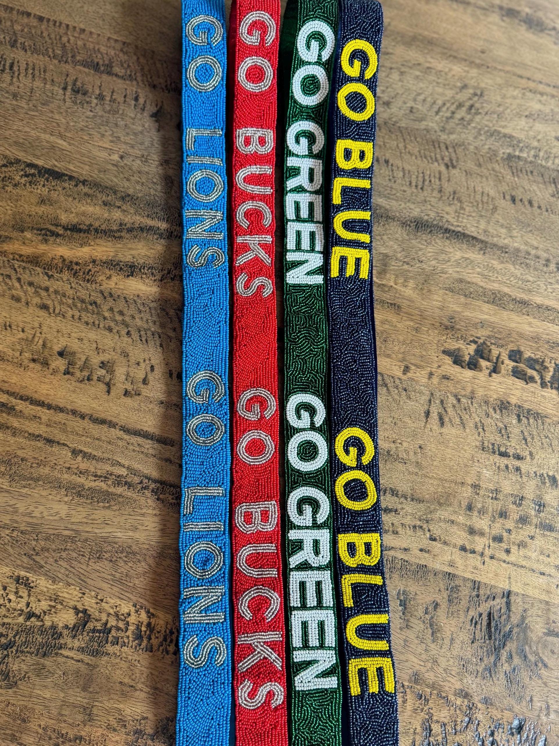 Stadium Strap, Gameday Bag, Beaded Strap, Graduation Gift, Michigan ...