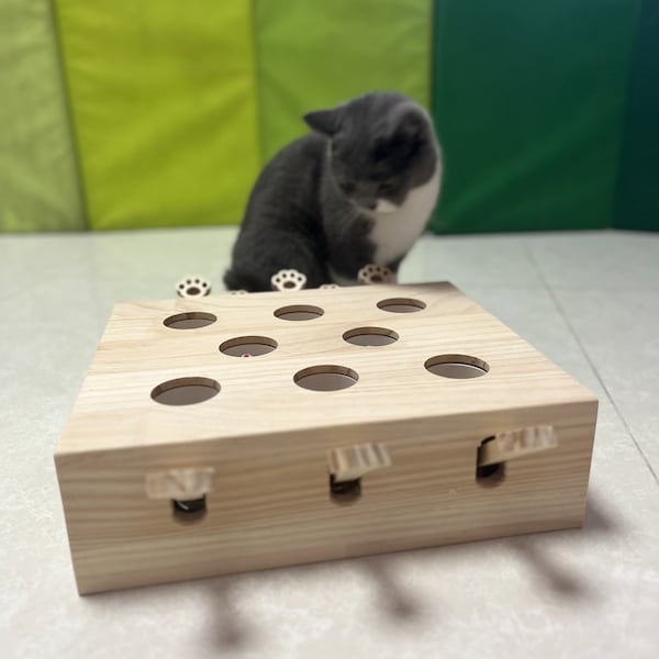 Wooden Cat Toys - Etsy