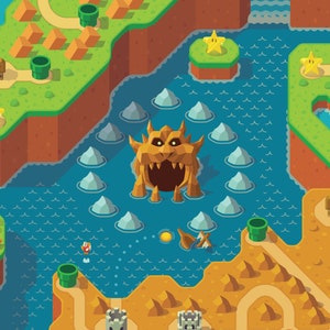 Super Mario World Map - Etsy