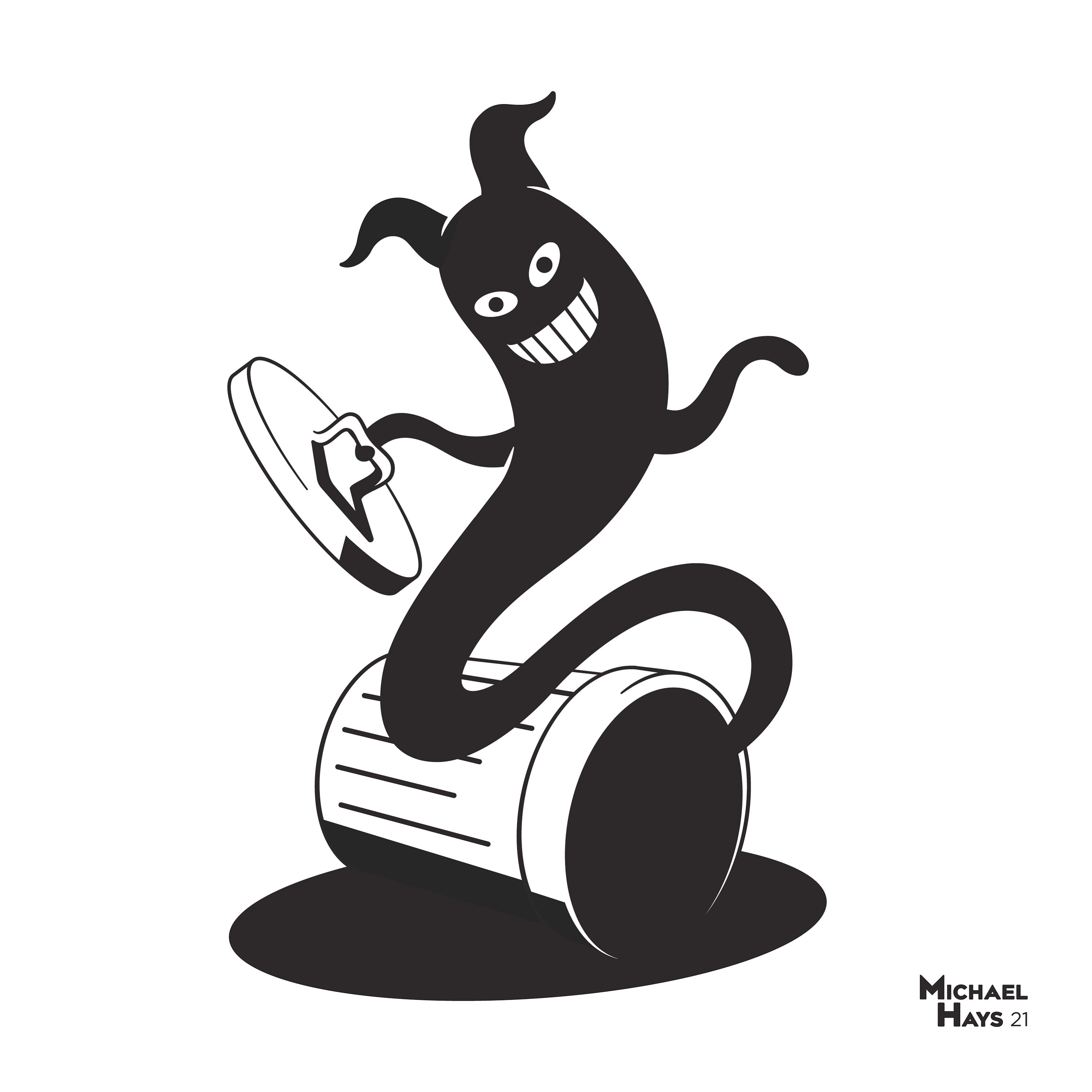 Stinky Ghost Art Print - Etsy