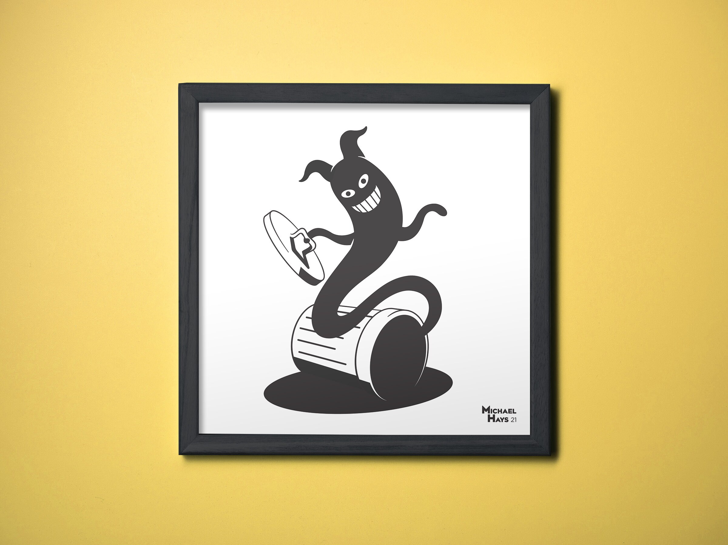 Stinky Ghost Art Print - Etsy