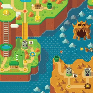 Super Mario World Map - Etsy