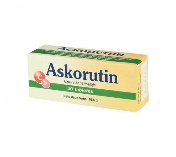 Ascorutin Askorutin System & Blood Vessels Support 50 Tablets | Etsy