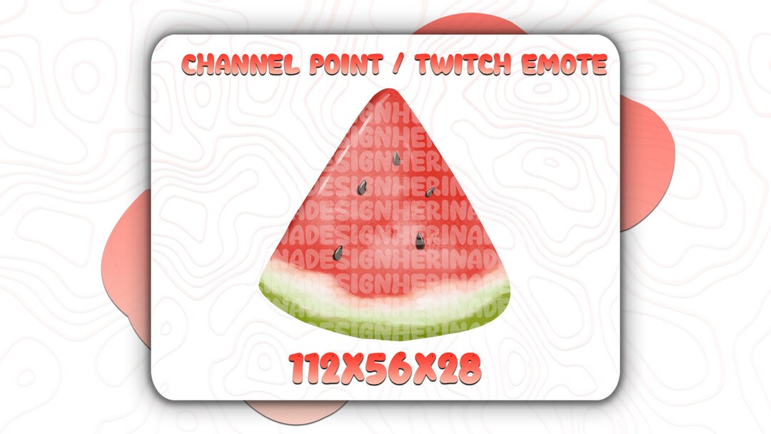 Watermelon Emote | Watermelon Channel Point | Twitch Emote | Discord ...