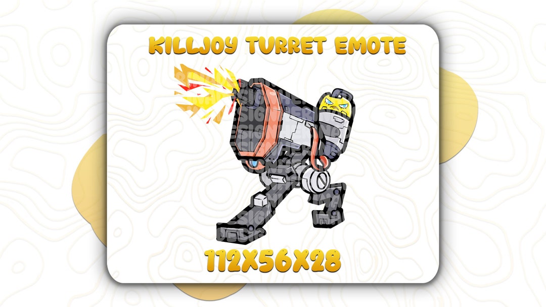 Killjoy Turret Valorant Emote | Custom Twitch, Youtube & Discord Emotes ...