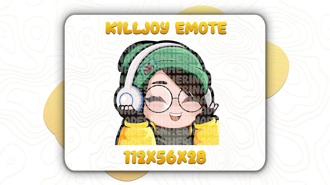 Killjoy Valorant Emote | Custom Twitch, Youtube & Discord Emotes ...