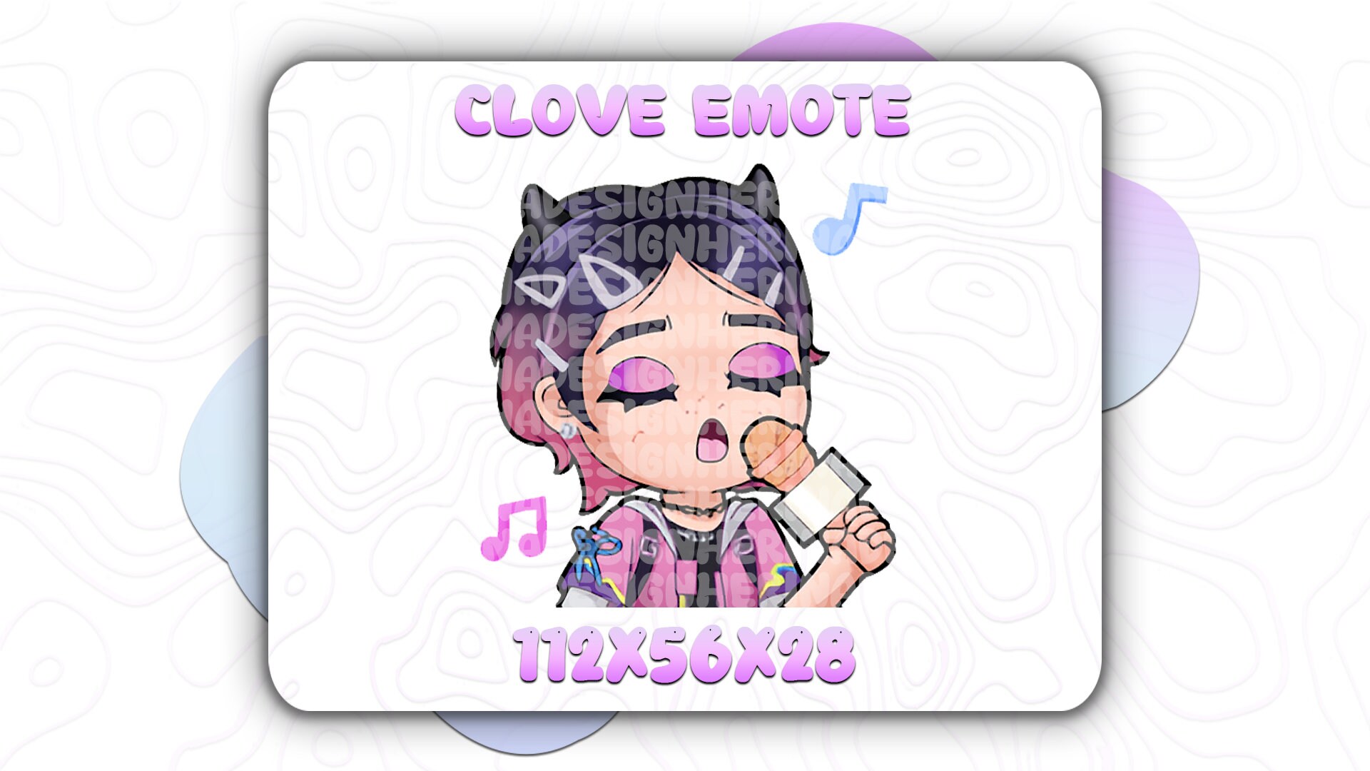 Clove Valorant Emote | Custom Twitch, Youtube & Discord Emotes | Stream ...