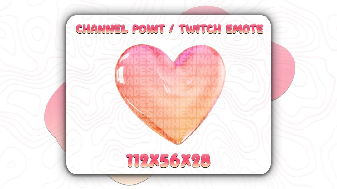 Heart Emote | Heart Channel Point | Twitch Emote | Discord Emote ...