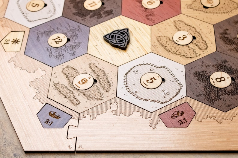 Custom Settlers Game Board Hand Made Wood 2-4 or 4-6 - Etsy