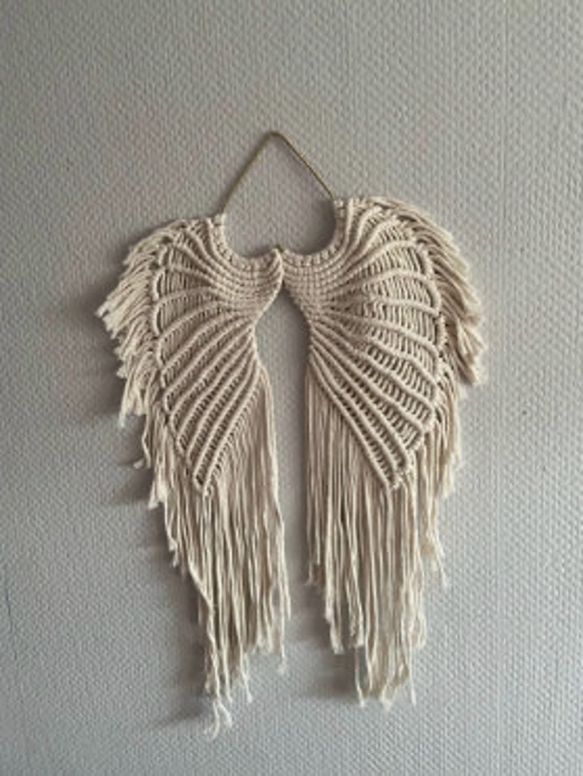 Angel Wings Macrame | Wall Hanging Pattern | Large Hand Woven ...