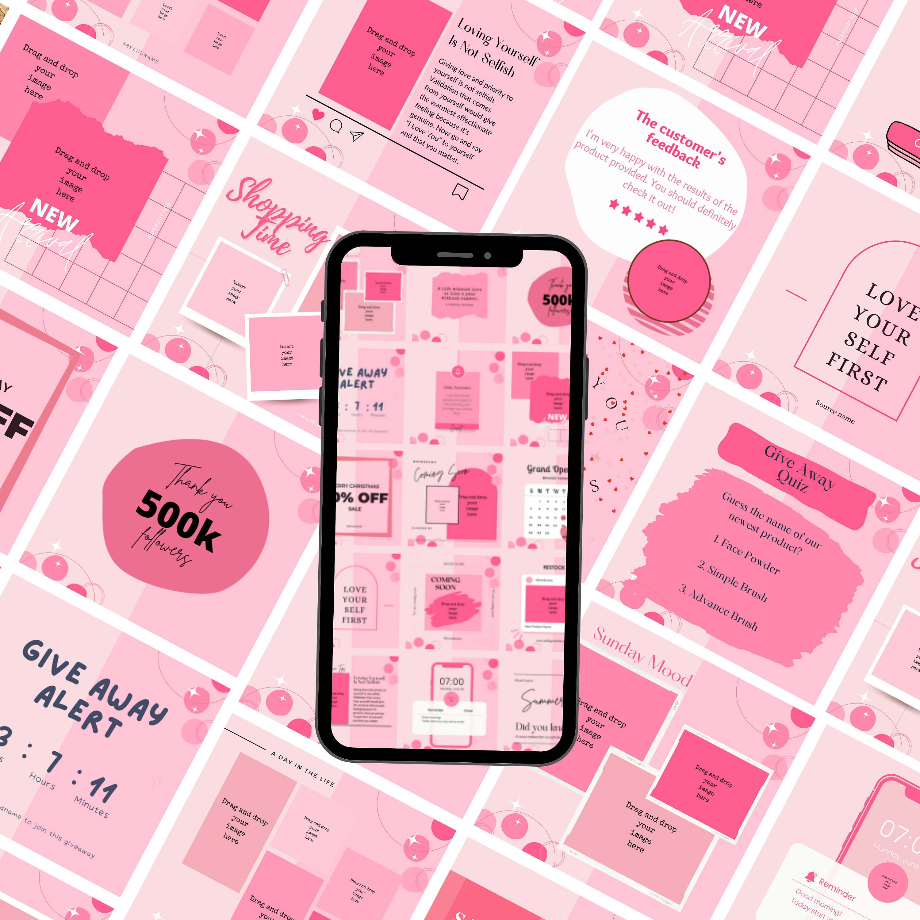 50 Instagram Templates for Instagram Posts and Instagram Stories ...