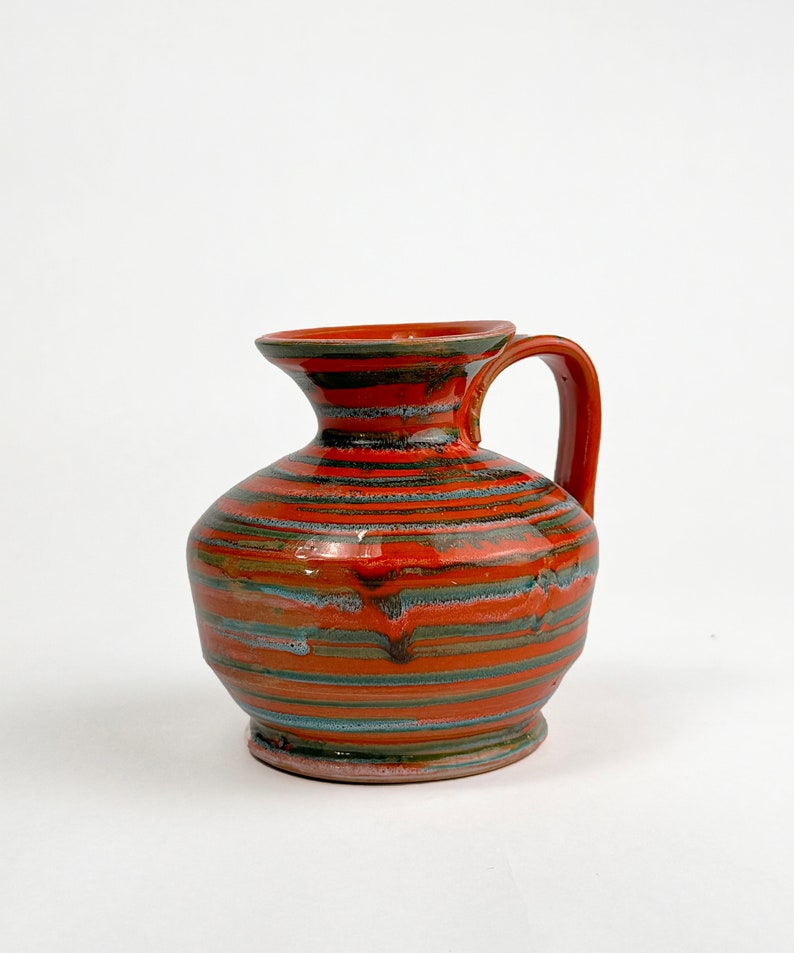 Vintage Ceramic Italian Pitcher Vase - Etsy