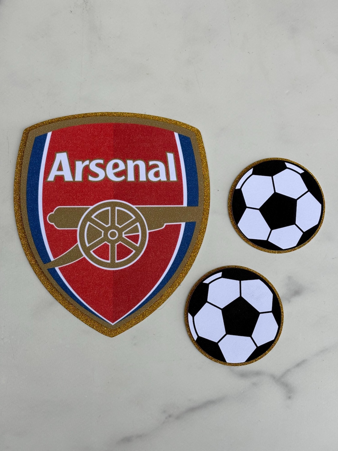 Football Badge Logo Cake Charm Topper Arsenal / Any Football Team - Etsy UK