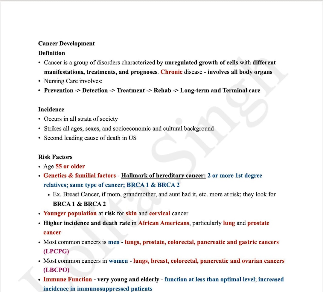 Med-surg Nursing Notes/study Guides Part 1 - Kingsborough NUR 22 - Etsy