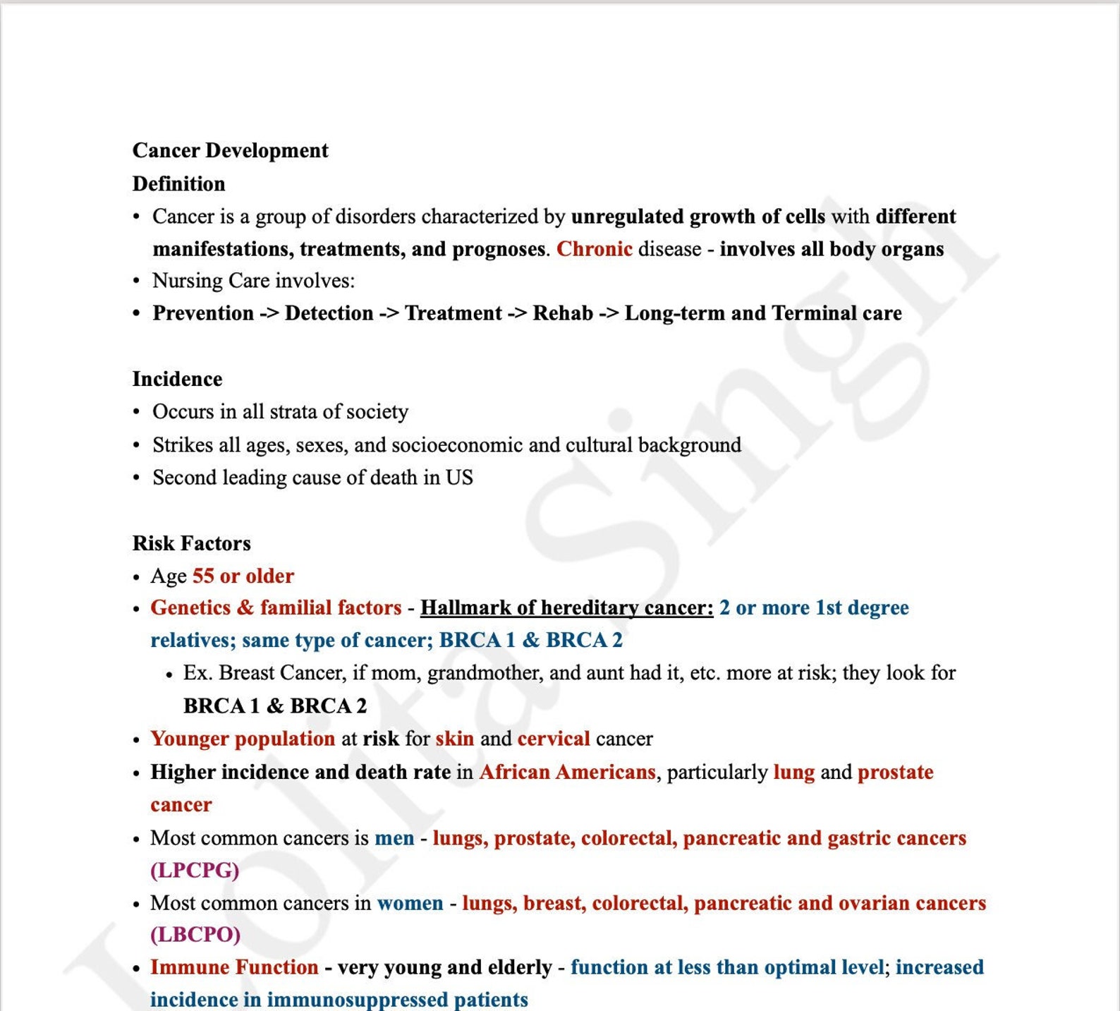 Med-surg Nursing Notes/study Guides Part 1 - Kingsborough NUR 22 - Etsy