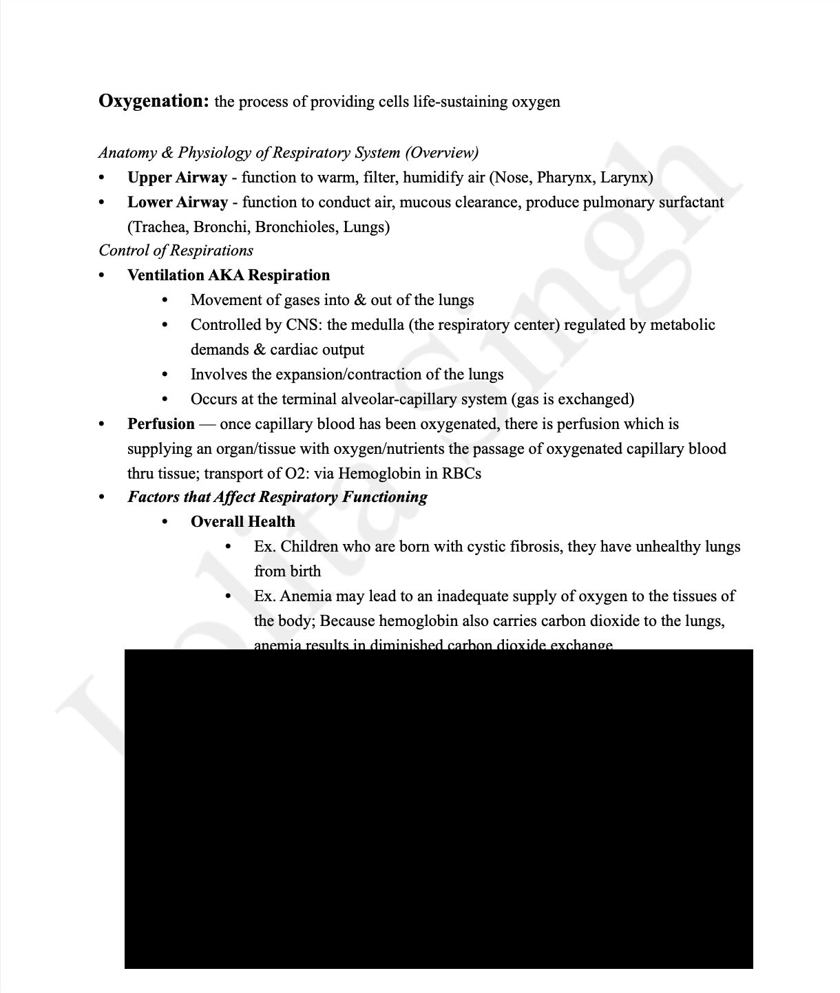 Fundamentals Nursing Notes - Kingsborough NUR 18 - Etsy