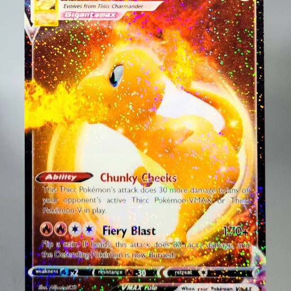 Charmander Vmax Card - Etsy Ireland