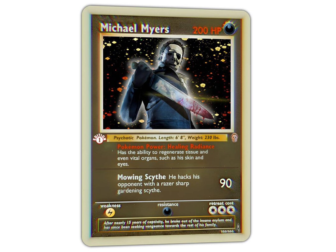 Michael Myers Holo Trading Card - Etsy