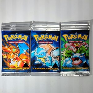 Black Triangle Error Base Set Booster Packs Sealed Set of 3 Replica ...