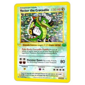 Vector the Crocodile Custom Full Holo Trading Card - Etsy