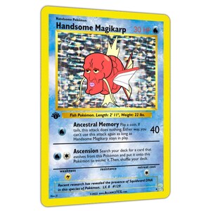 Handsome Magikarp Holo Custom Card - Etsy