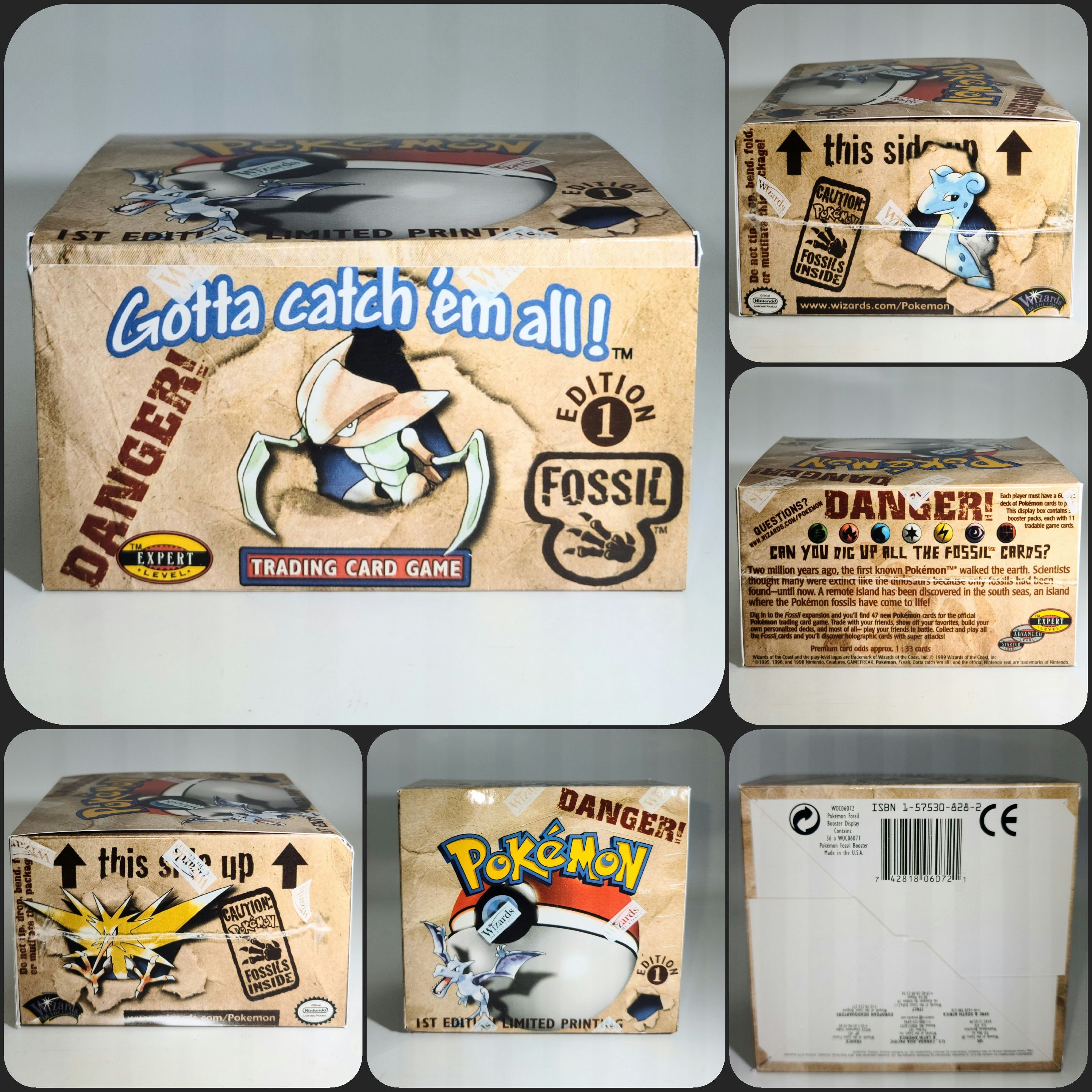 Mini 1st Edition Fossil Set Booster Box W/ 3 Sealed Mini - Etsy UK