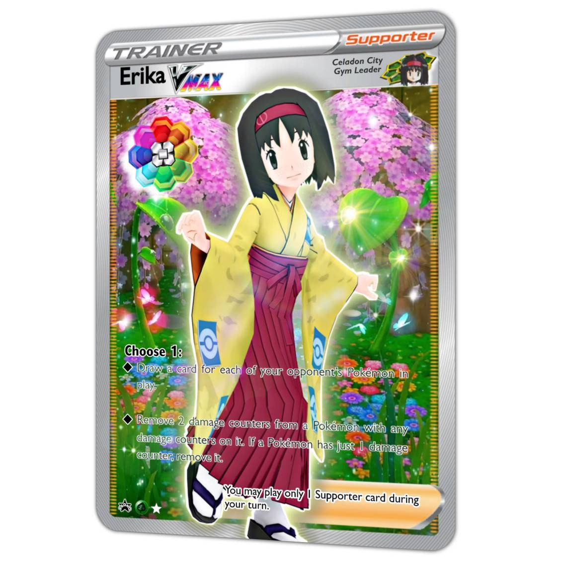 Erika VMAX Full Art Holo Custom Trainer Card - Etsy