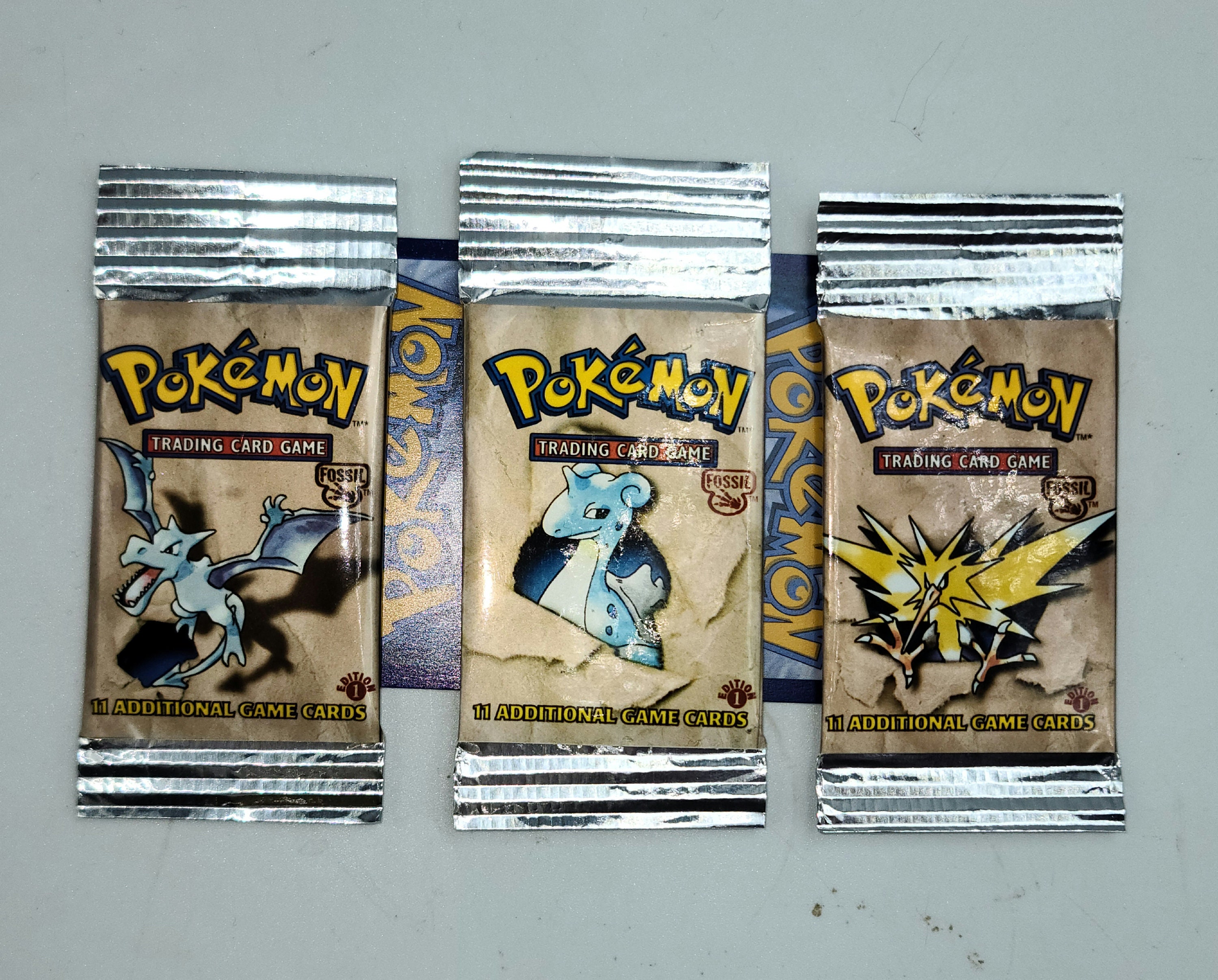 Mini 1st Edition Fossil Set Booster Box W/ 3 Sealed Mini - Etsy UK