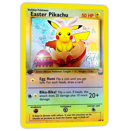 Thicc Pikachu VMAX Full Art Holo Custom Trading Card - Etsy Australia