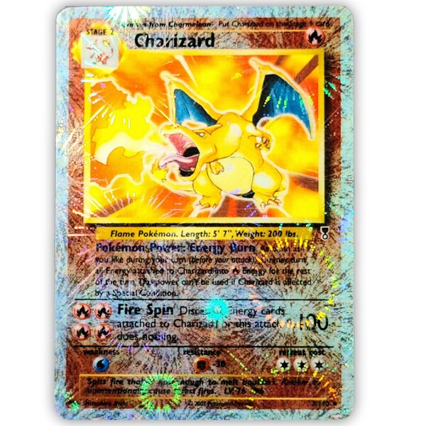 Charizard Holo - Etsy
