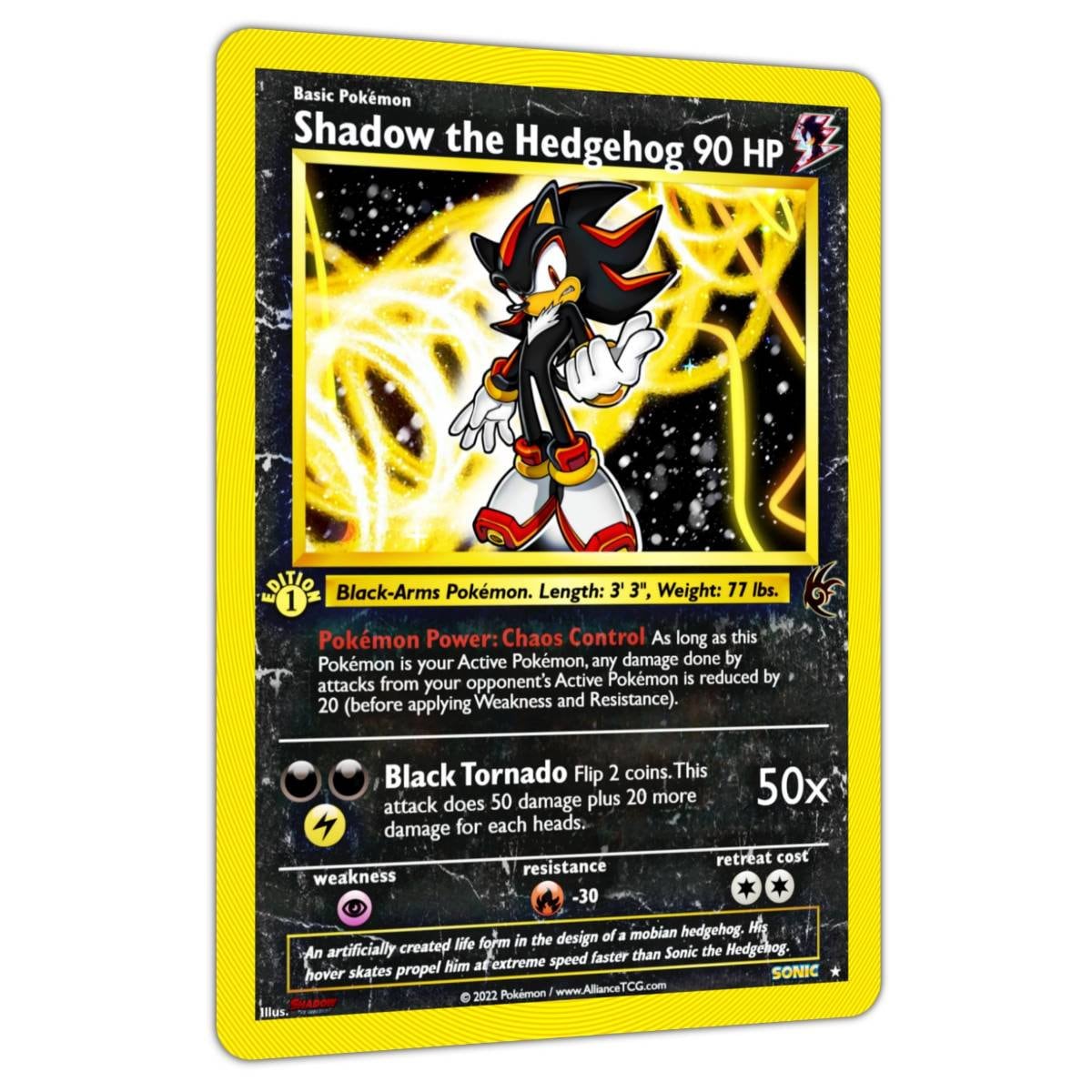 Shadow Sonic Full Holo Custom Crossover Card - Etsy