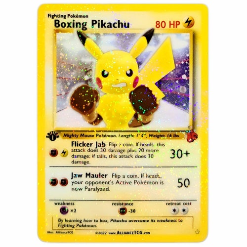 Thicc Pikachu VMAX Full Art Holo Custom Trading Card - Etsy UK