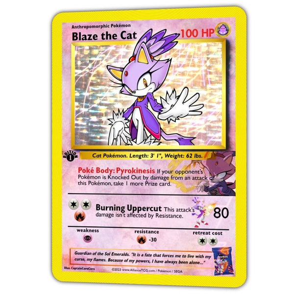 Blaze the Cat - Etsy