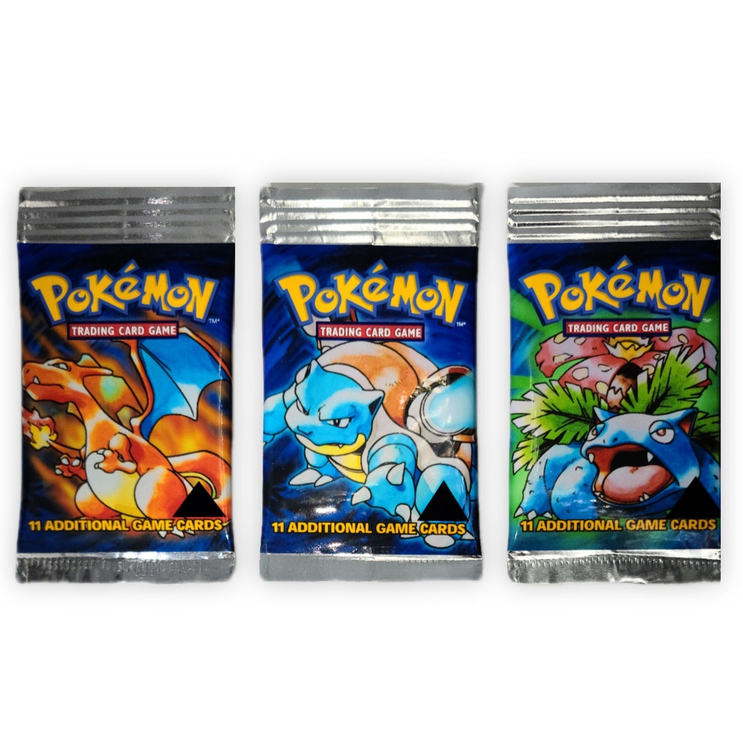 Black Triangle Error Base Set Booster Packs Sealed Set of 3 Replica ...