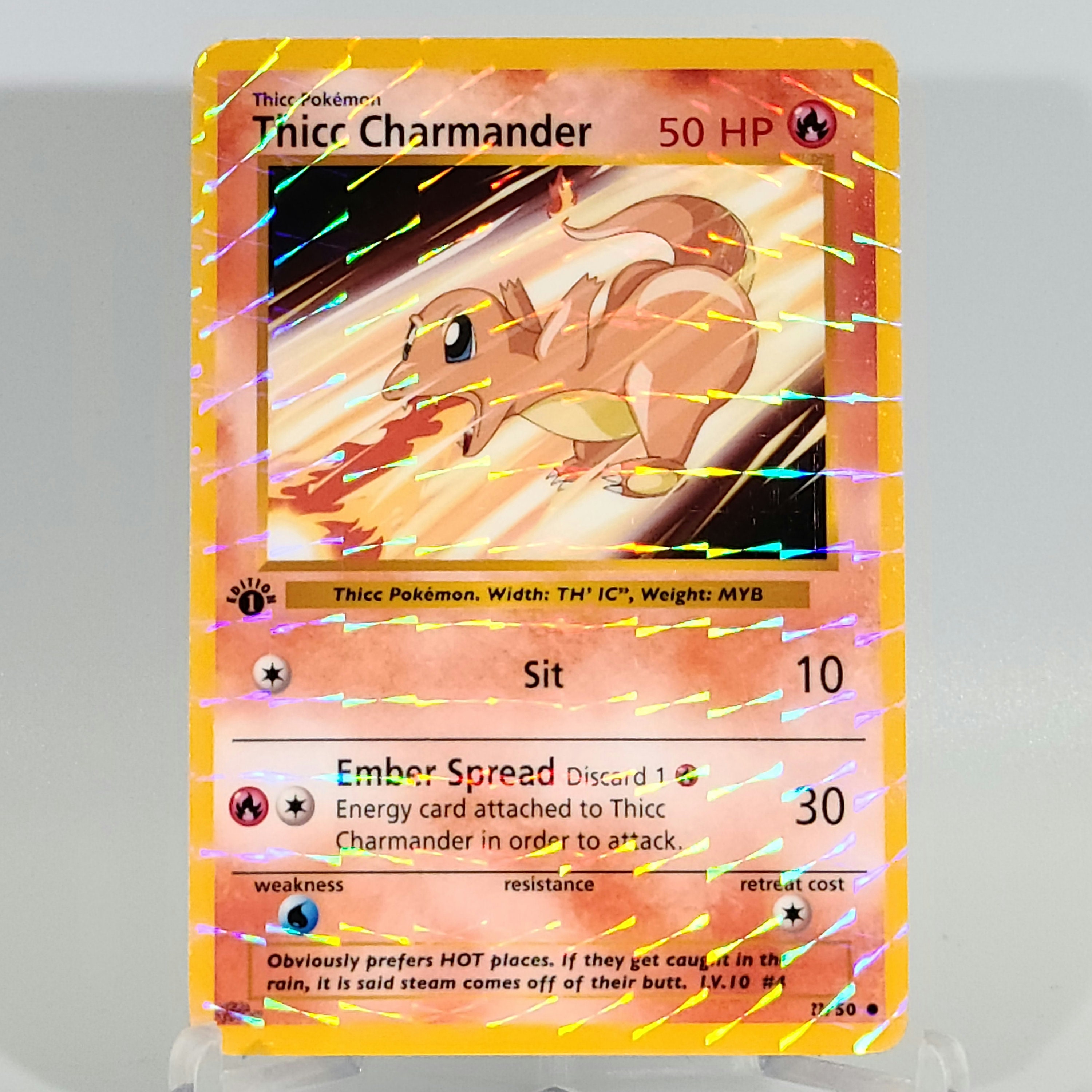 Thicc Charizard Charmeleon & Charmander Custom Full Holo - Etsy Finland